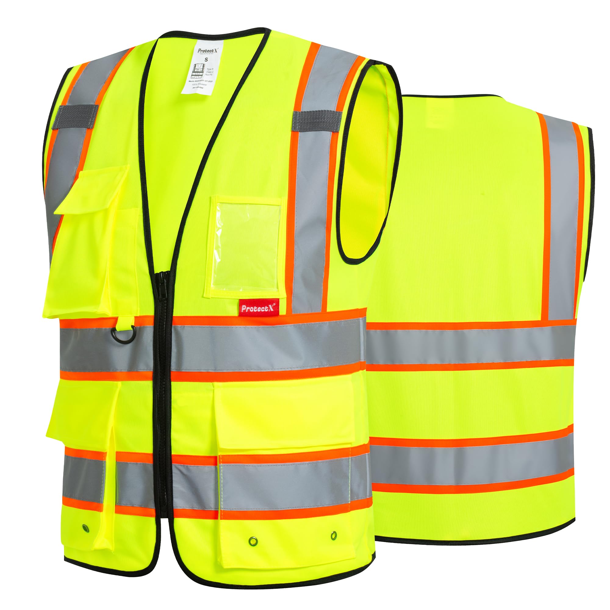 Snapklik.com : 9 Pockets Safety Vest For Men Women High Visibility ...