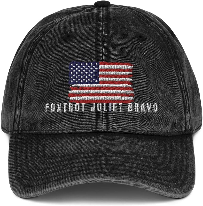 Foxtrot Juliet Bravo Hat | FJB Hats for Men - Vintage Cap - Amusing ...