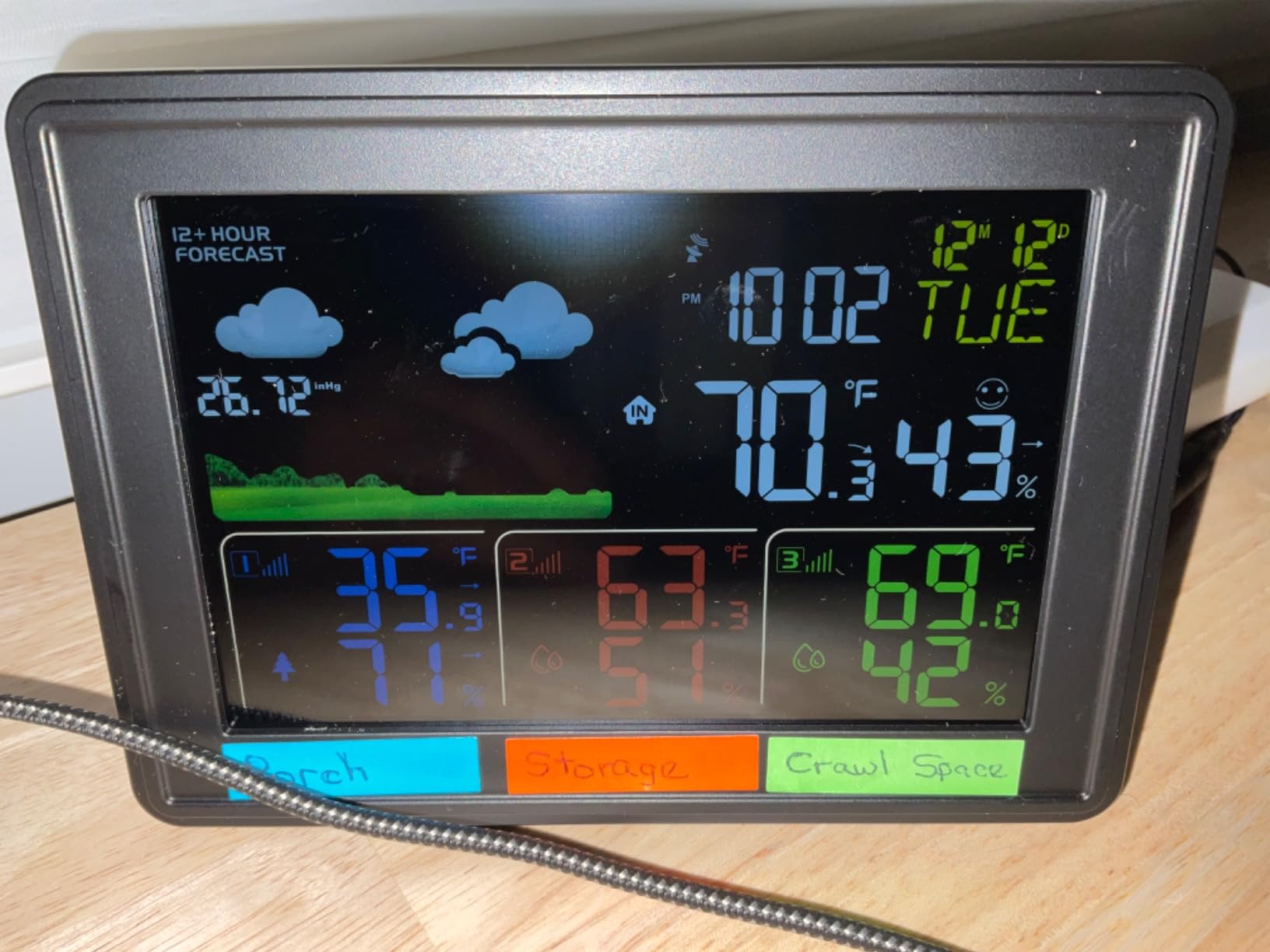 Amazon.com: BALDR Wireless Color Display Weather Station with Moon ...