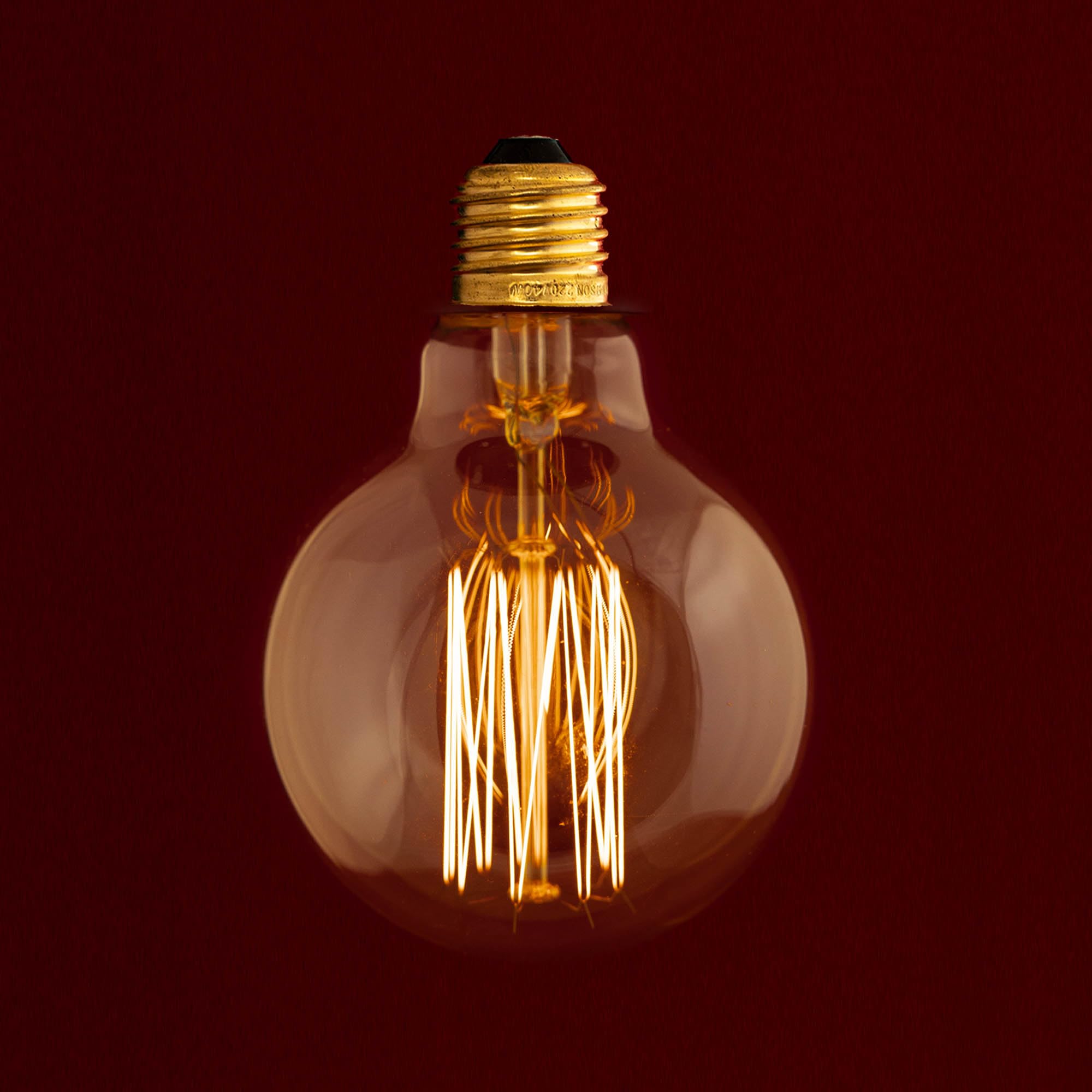 Large Globe Bulb Incandescent Vintage Filament Globe | Squirrel Cage
