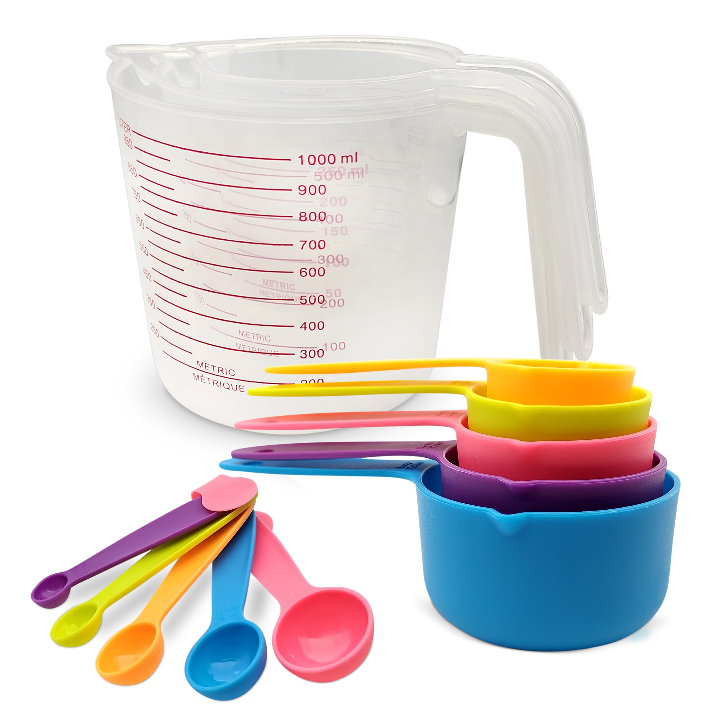 Amazon.com: Measuring Cups and Spoons Set - Complete Kitchen/Cooking ...