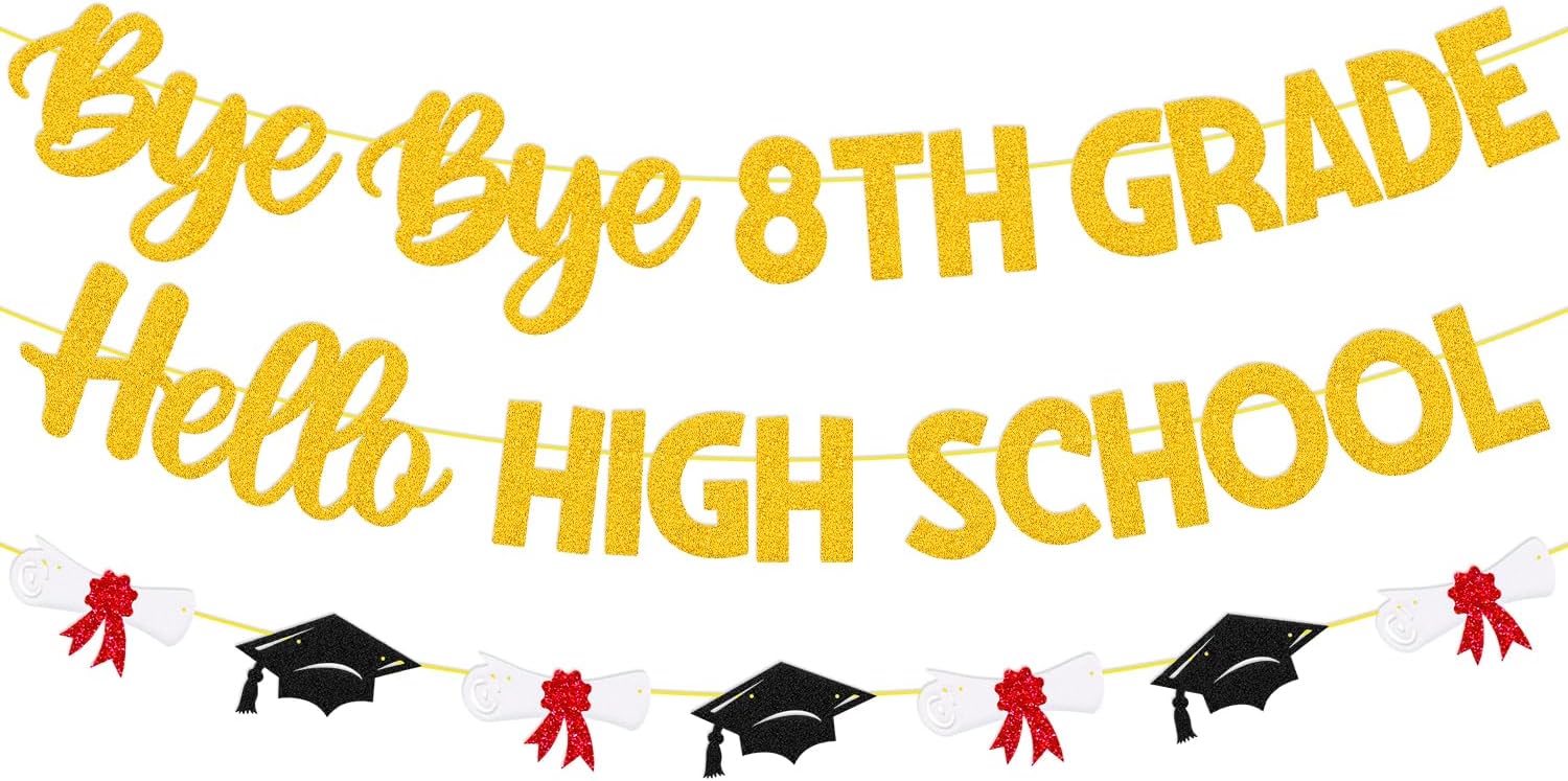Amazon.com: PTFNY 8th Grade Graduation Backdrop Banner 8th Grade ...
