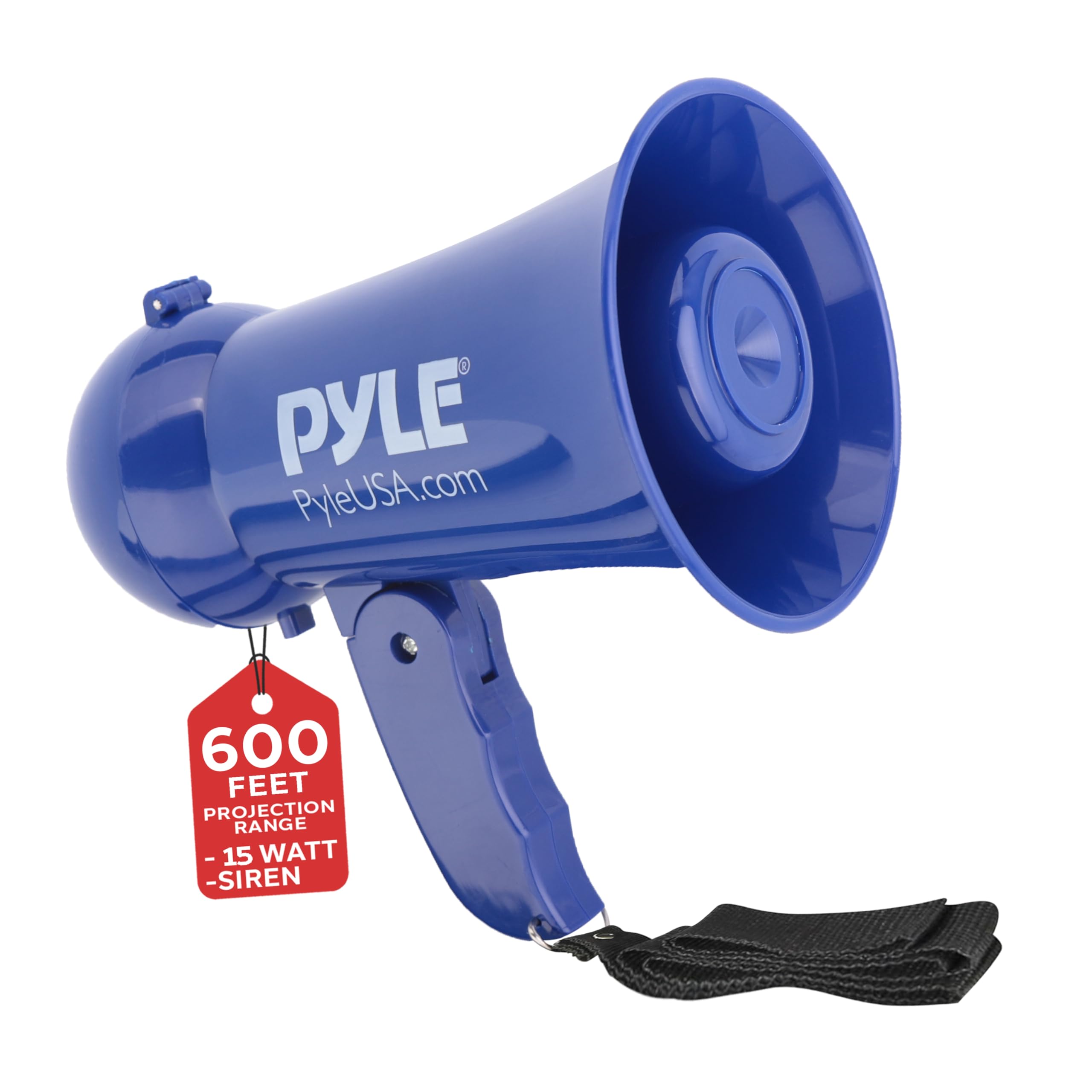 Pyle Portable Battery Operated Megaphone - Mega Horn Loudspeaker with ...