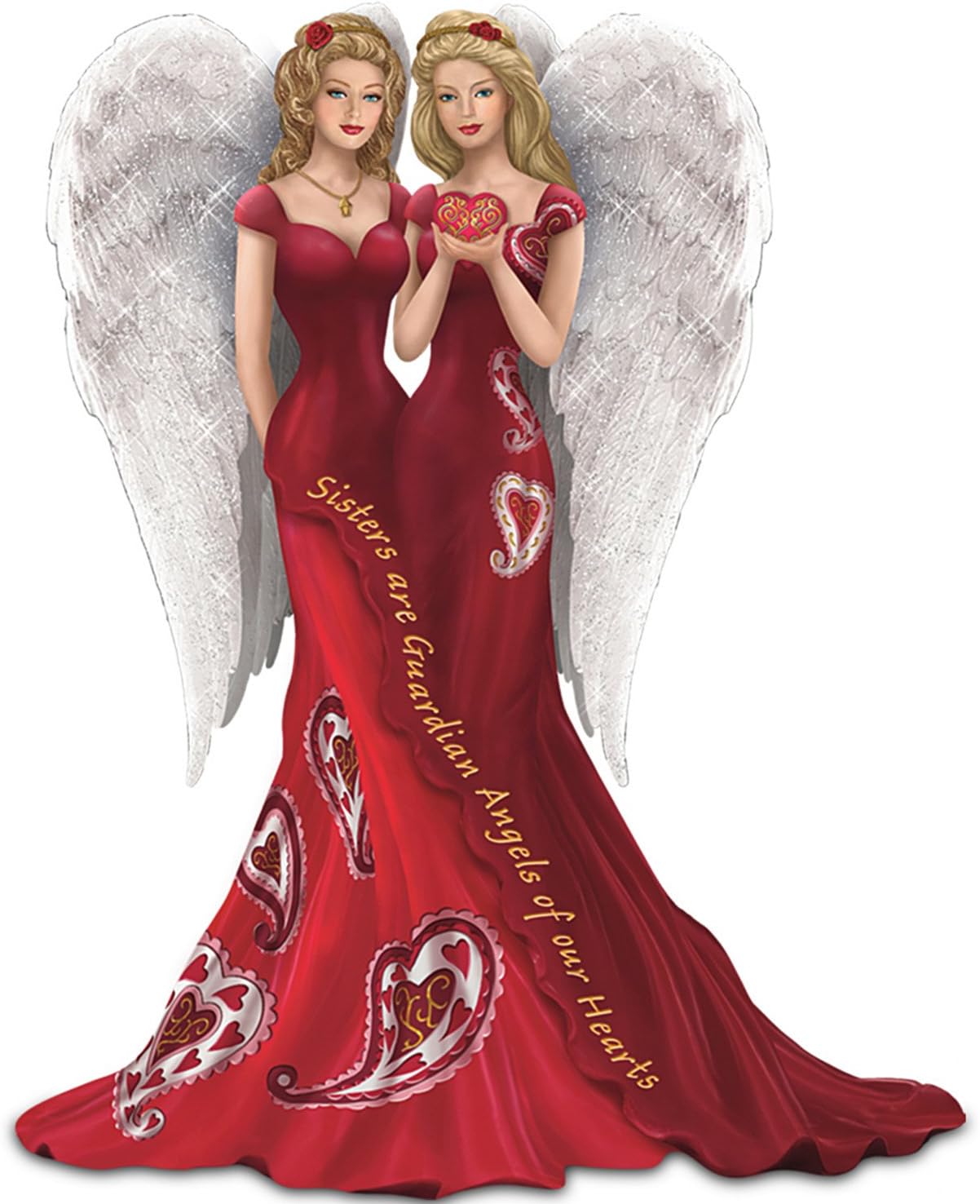 Amazon.com: The Hamilton Collection Figurine: Thomas Kinkade Sisters ...