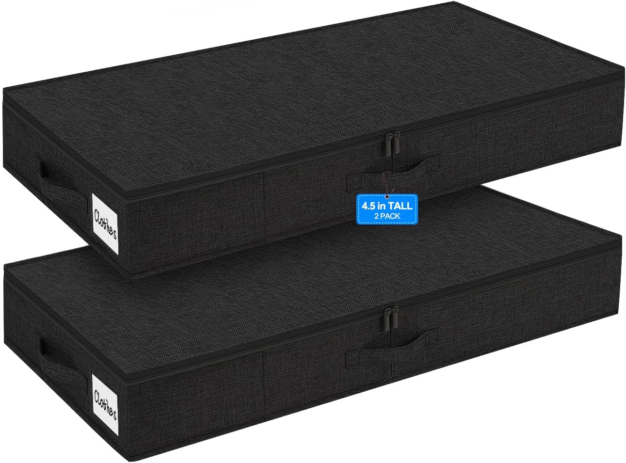 Amazon.com: punemi Under Bed Storage Containers, 4.5 Inches Tall Low ...