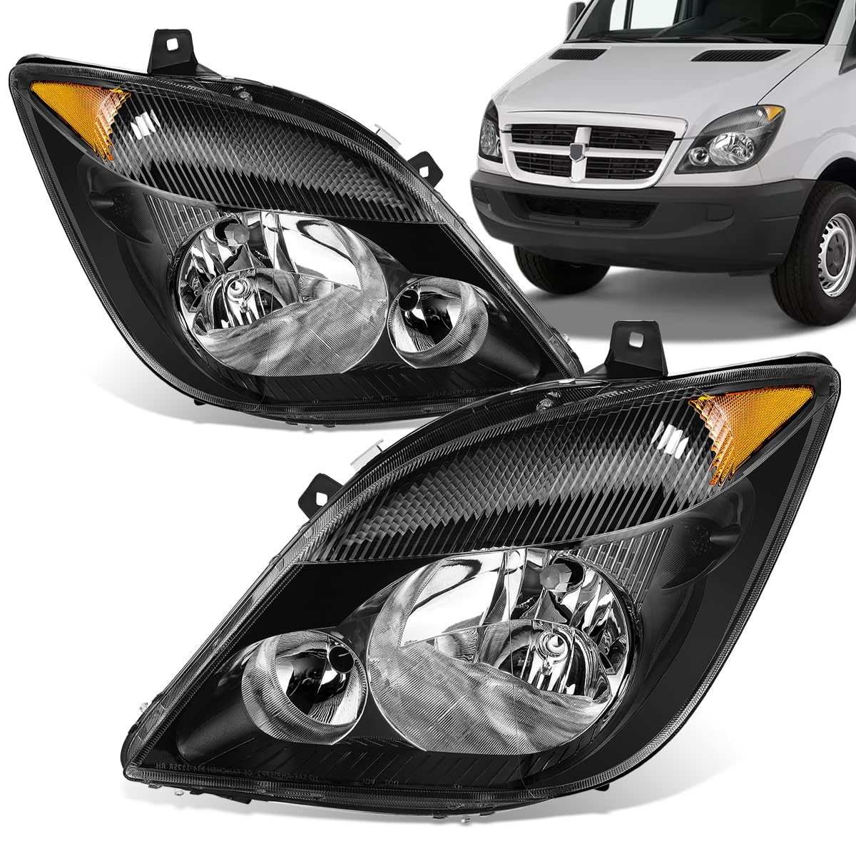 Amazon.com: D SOLUTIONS Halogen Headlight Assembly Headlamp Compatible ...