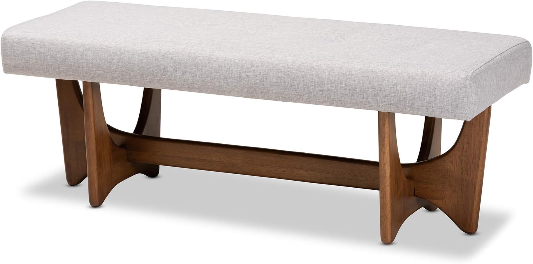 Amazon.com: Baxton Studio Benches, One Size, Greyish Beige/Walnut ...