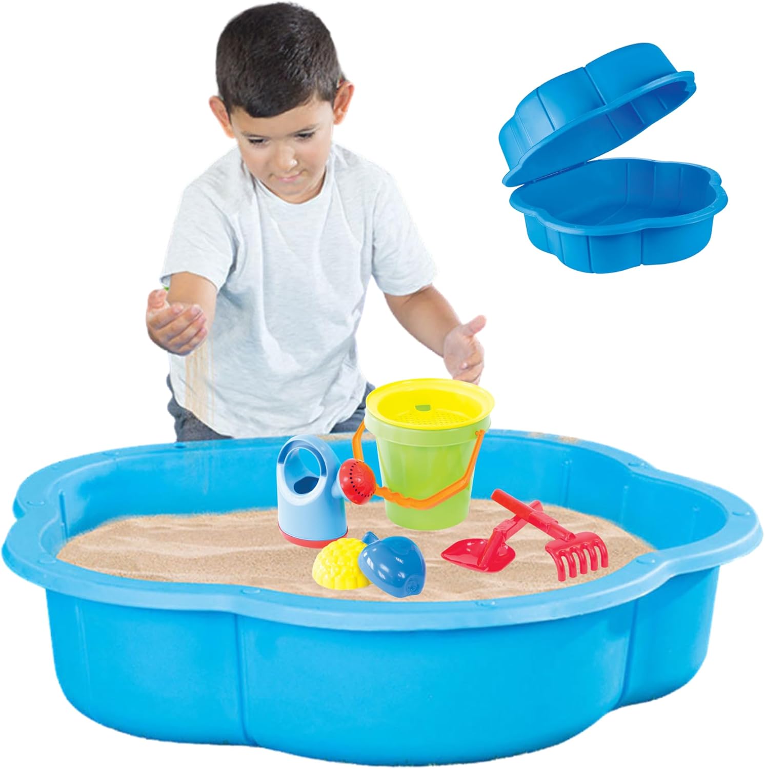 Water and Sand Pit with Accessories Outdoor Toy For Children From 3 ...