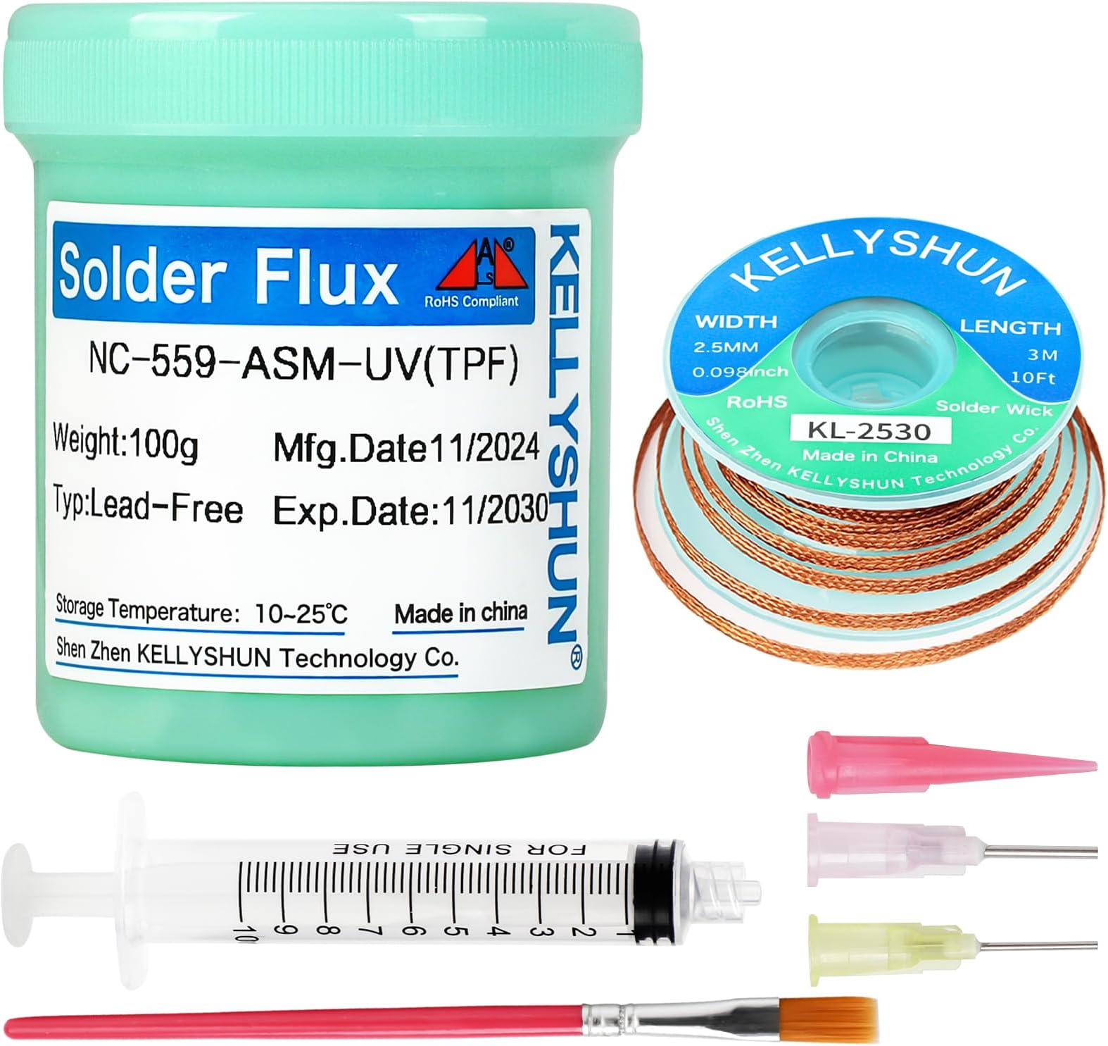 KELLYSHUN Sn42 Bi58 Pasta Saldante Senza Piombo,138℃ Pasta Saldante ...