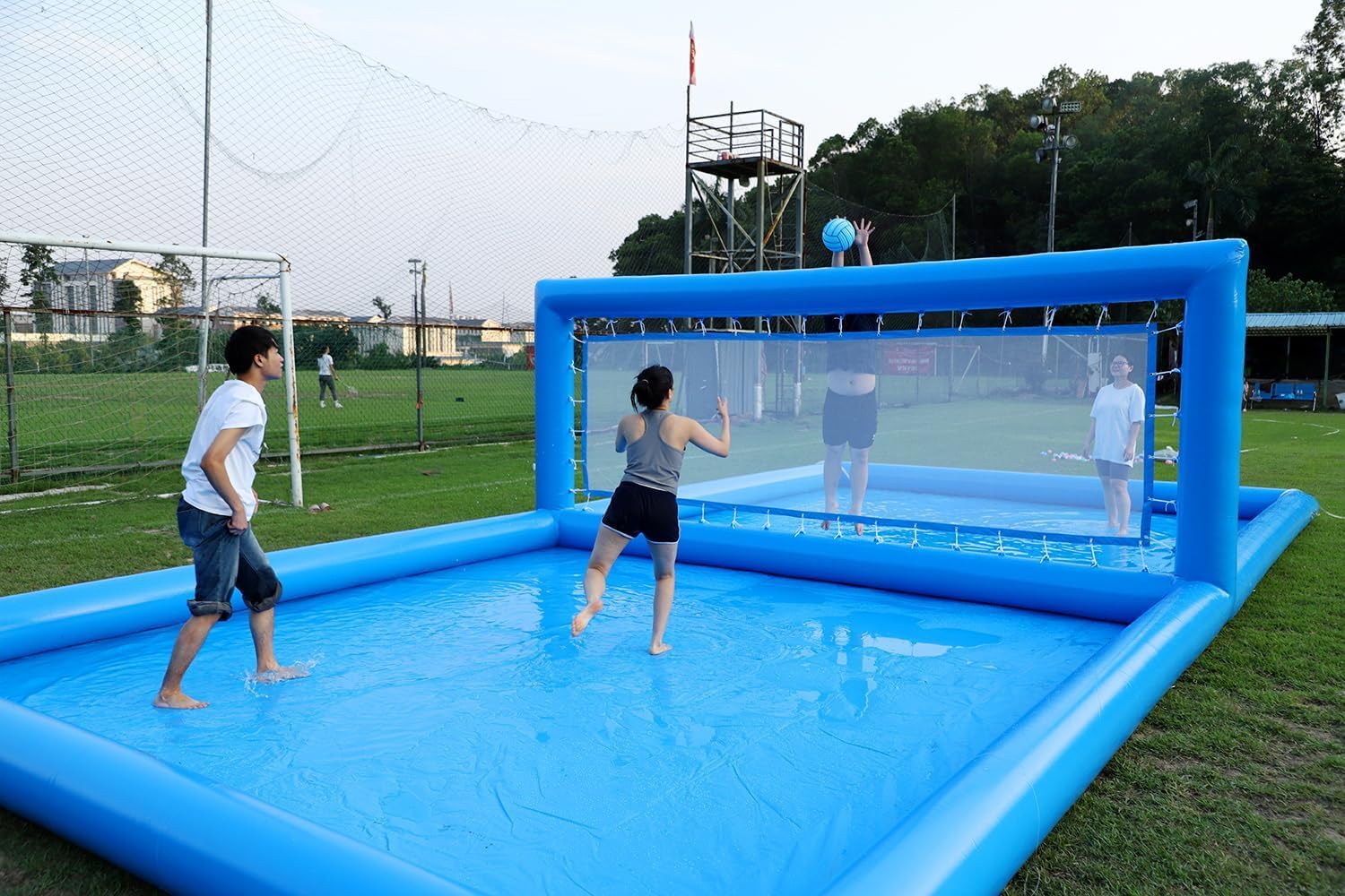 Amazon.com: 33FT Inflatable Volleyball Pool for Adult - (1FT Deep Pool ...