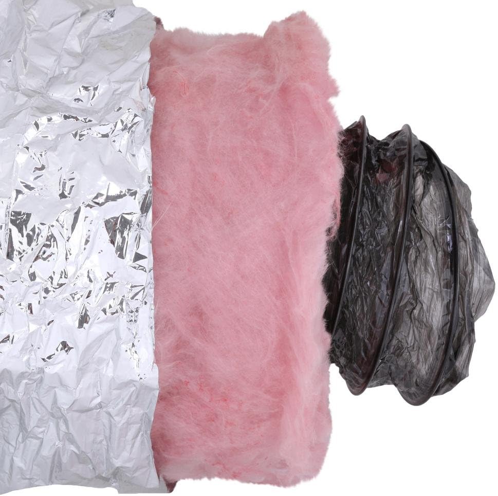 GAF Master Flow 12" X 25" Insulated Flexble Duct with R6 Insulation ...