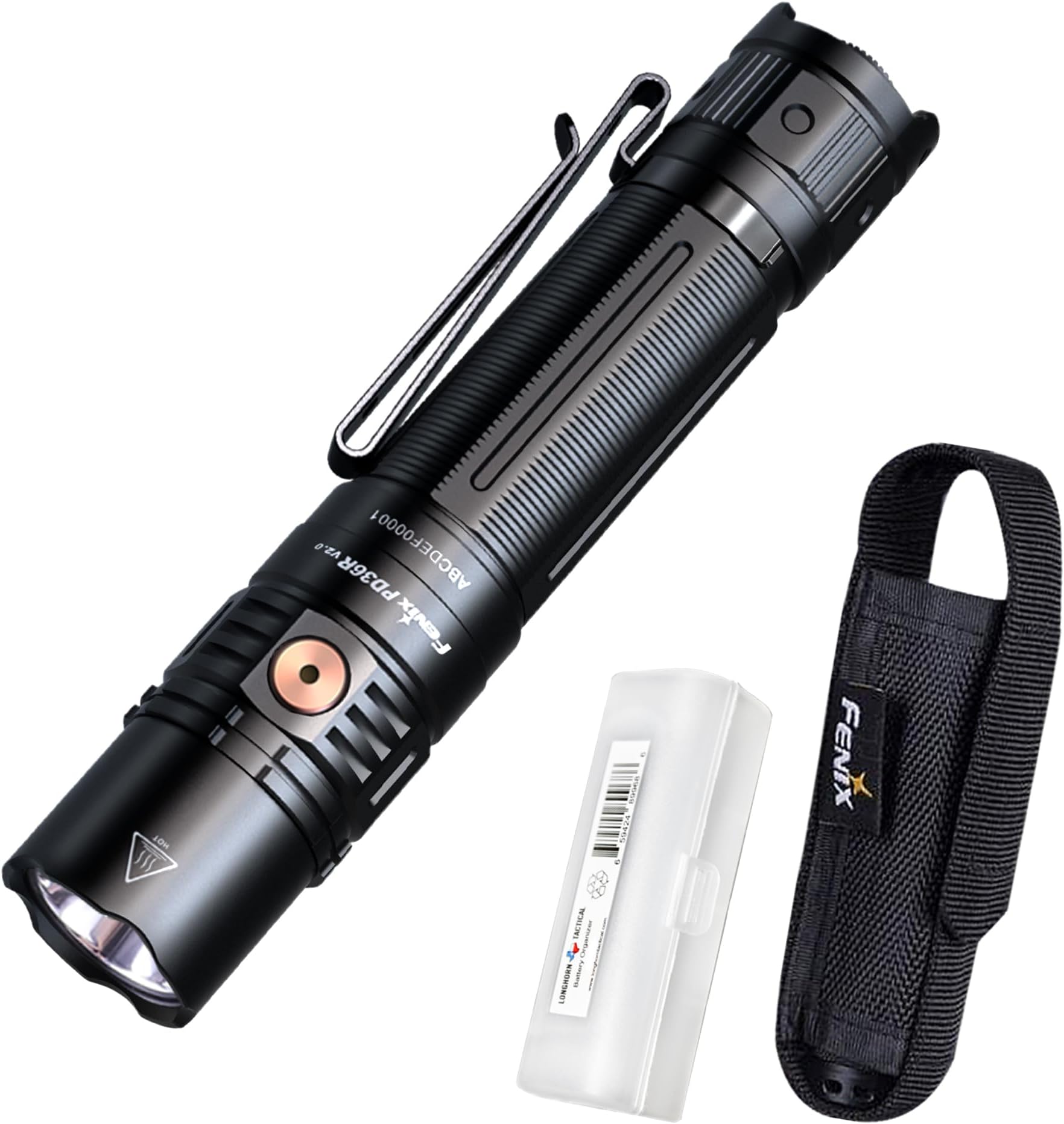 Fenix PD36R V2.0 Compact Size Flashlight - 396 Metres Beam Torch for ...