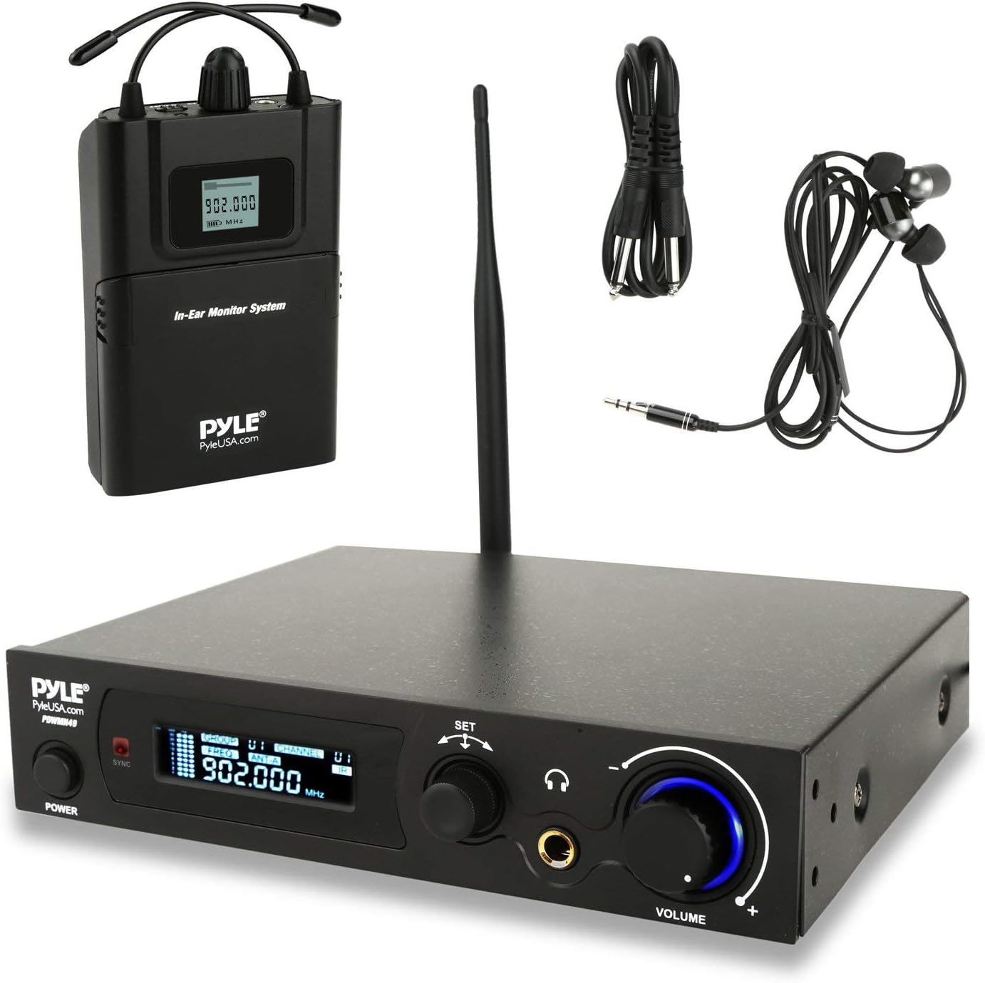 Amazon.com: in-Ear Wireless Monitor and Receiver System- UHF Selectable ...