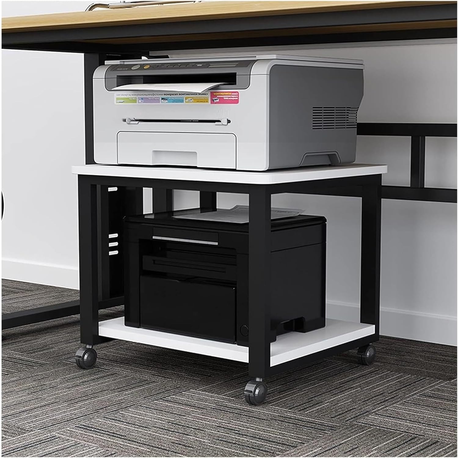 Amazon.com: IRYZE Printer Table Movable Printer Cart with Wheels ...