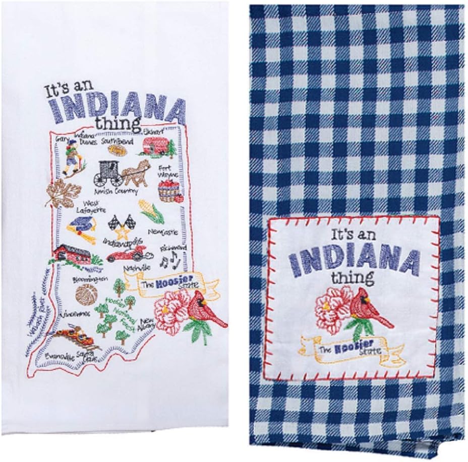 Amazon.com: 2 Piece Kay Dee Home State Of Ohio Embroidered Kitchen ...