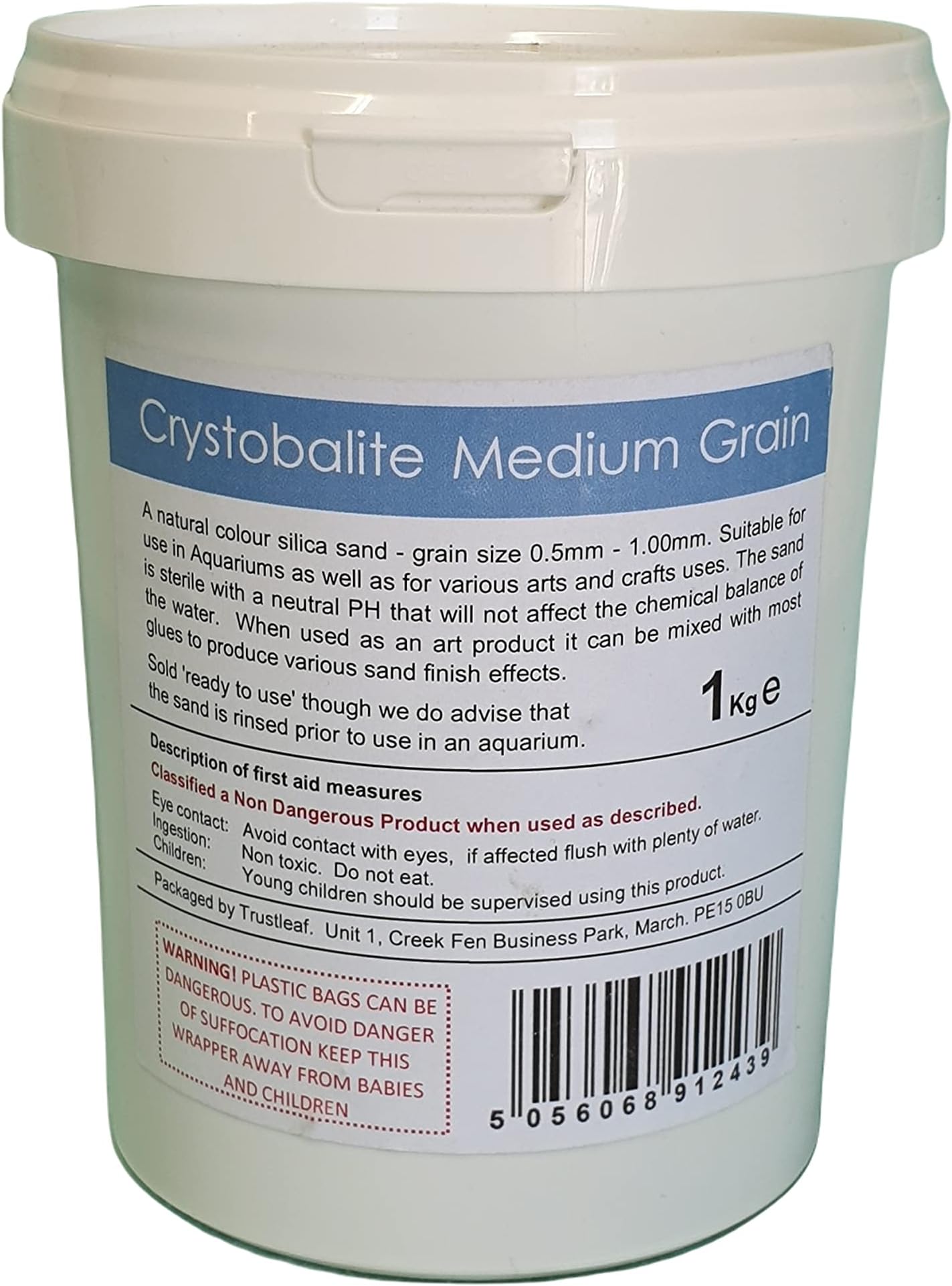 1kg Natural Colour Silica Sand - Medium Grain - Suitable for Aquariums ...