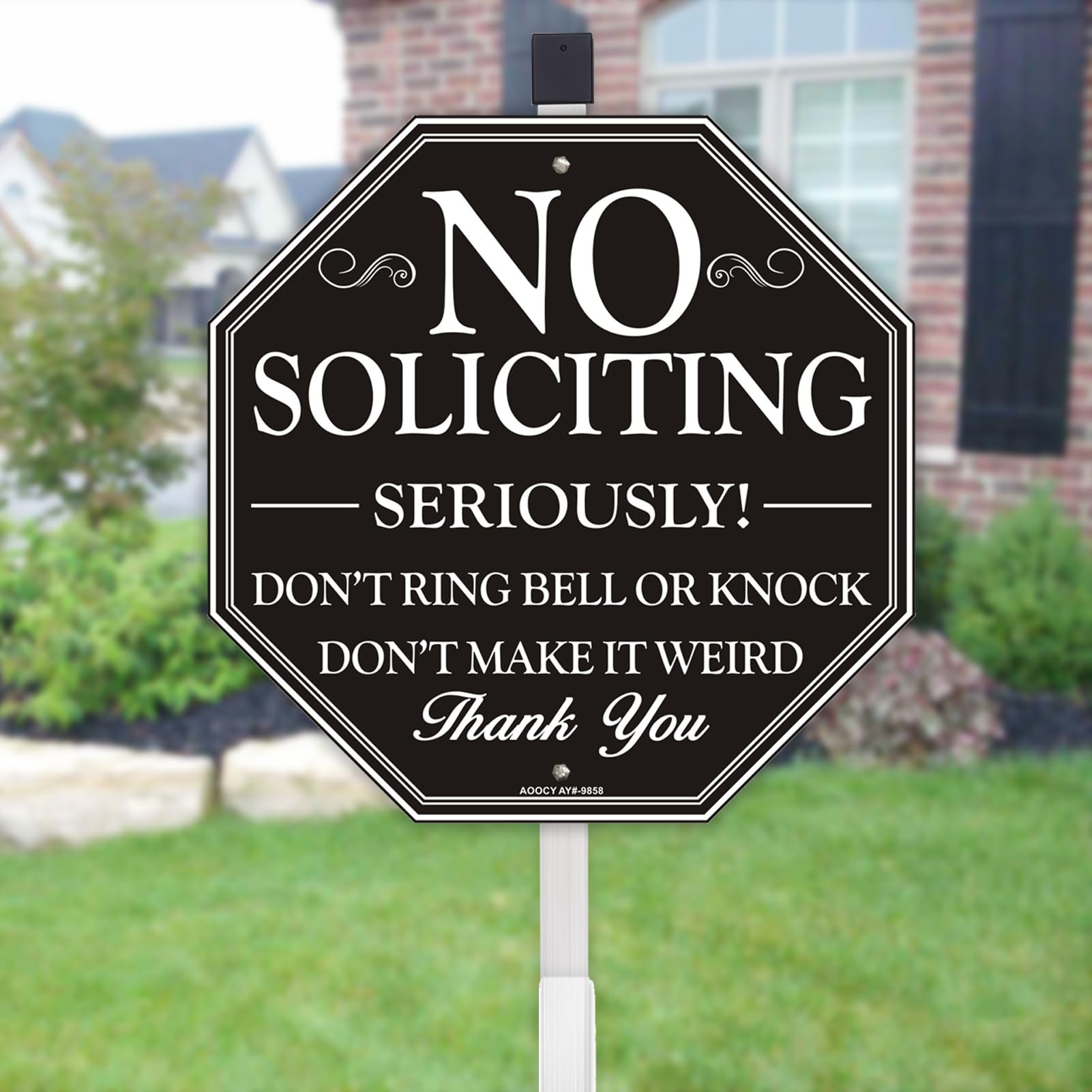 Amazon.com : No Soliciting Sign for House, 10" x 28" No Solicitors Sign ...
