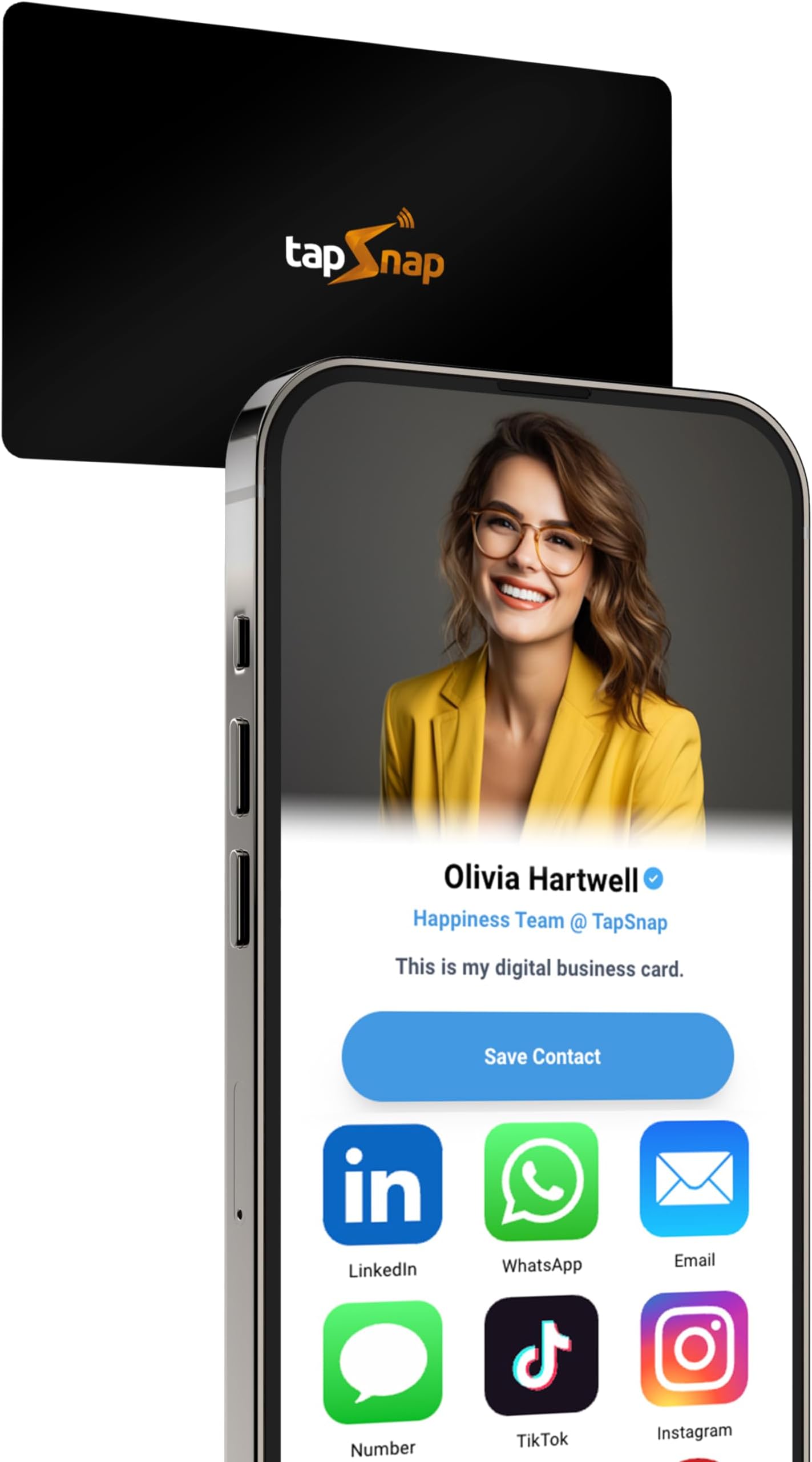 Amazon.com: Linq Fully Custom Logo Digital Business Card - Smart NFC ...