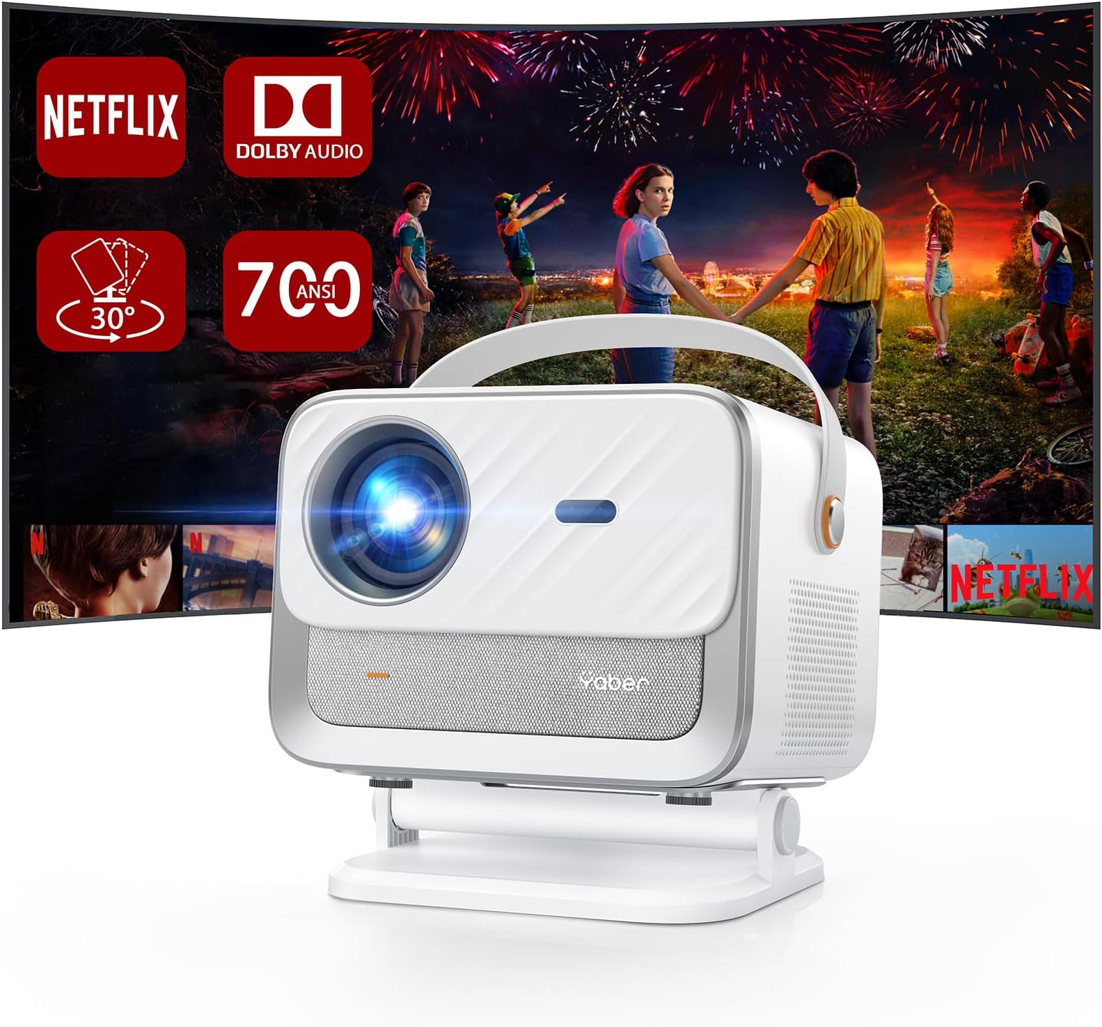 Projector 4K with Android TV 12.0, Sound by JBL, Dolby Audio, NFC, Auto ...
