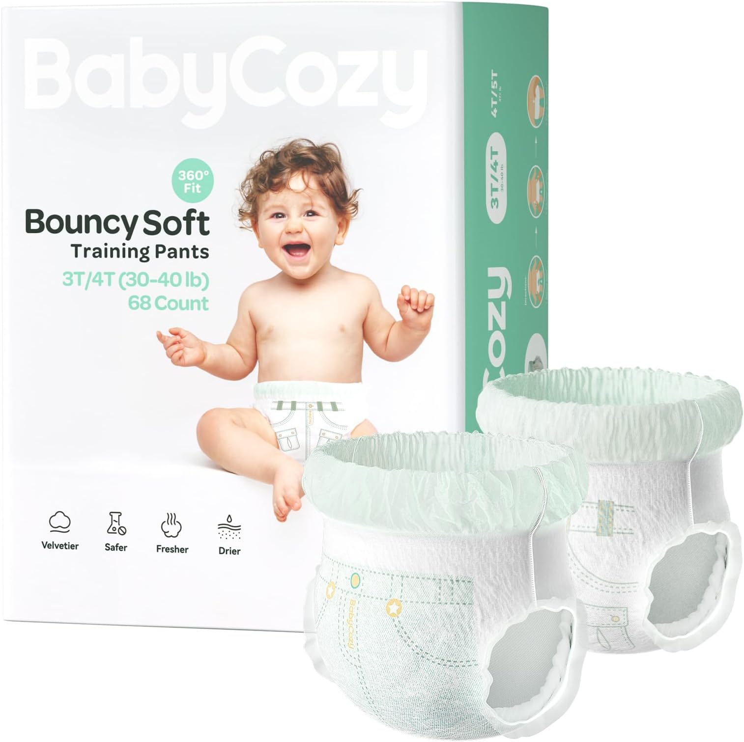 Amazon.com: 365 by Whole Foods Market, Unisex 4T-5T Training Pants, 18 ...