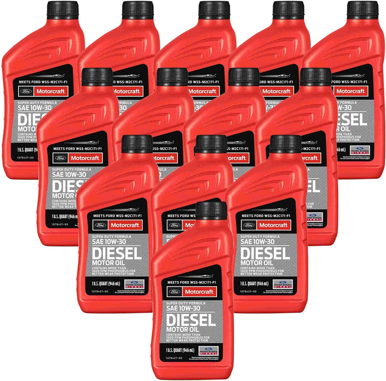 Amazon.com: Genuine OEM Super Duty Diesel Motor Oil - (SAE 10W-30) (13 ...