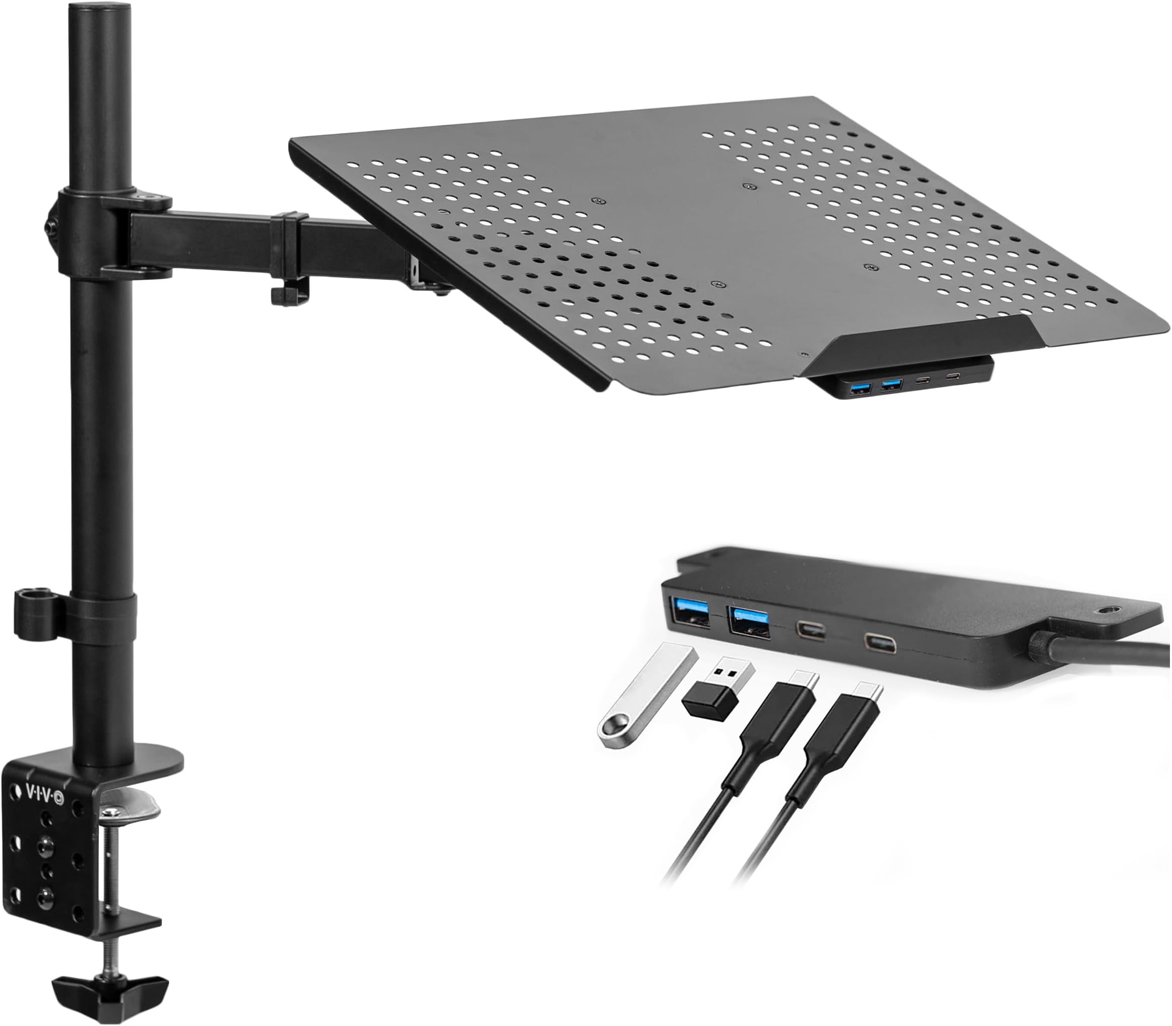 Amazon.com: WALI Universal Adjustable Laptop Mount Holder for Notebook ...