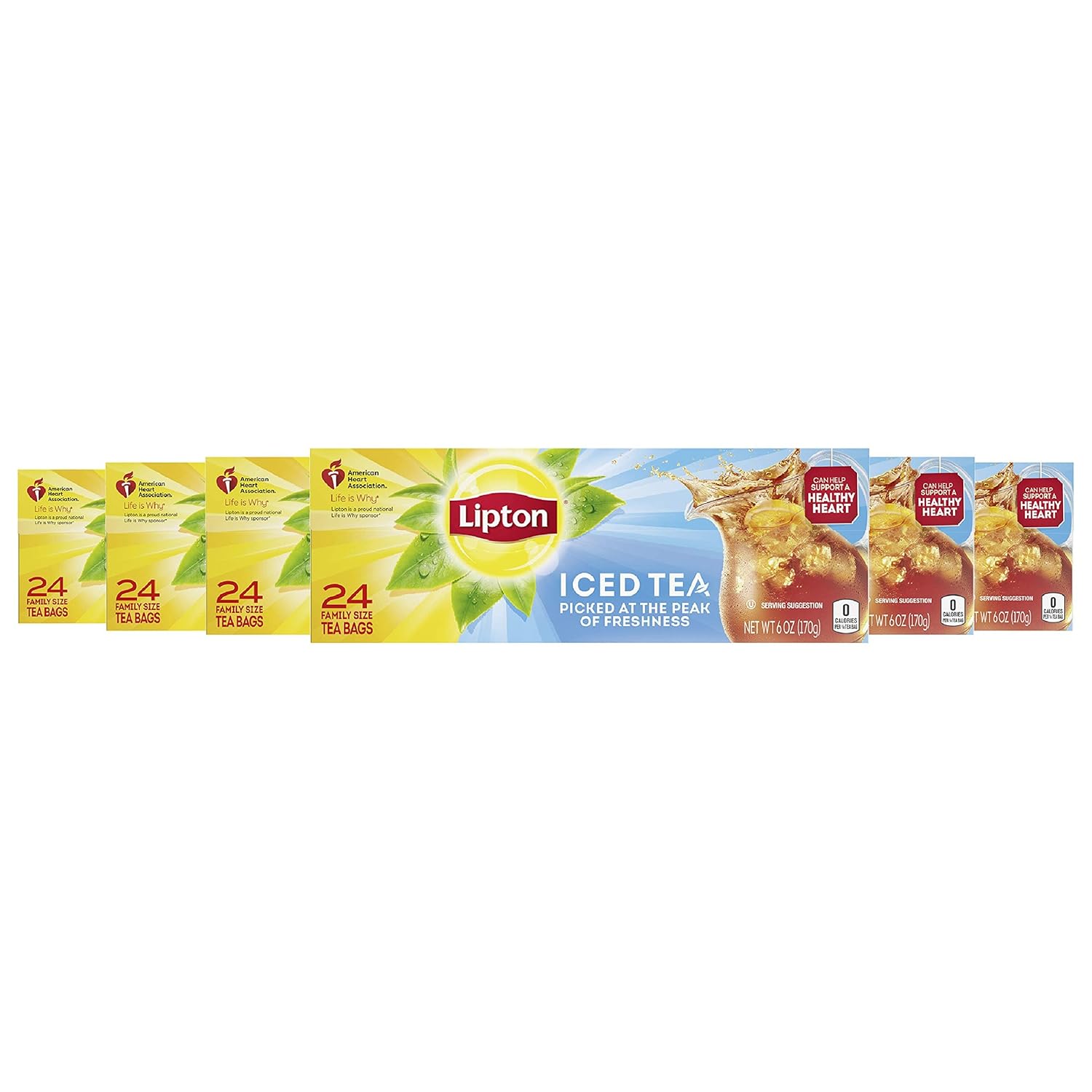 Amazon.com : Lipton Unsweetened Iced Tea Bags, Family Size Tea Bags ...