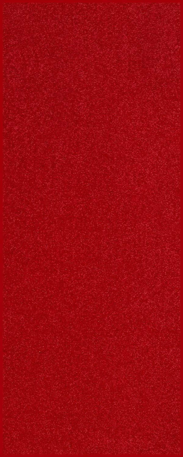 Amazon.com: Home Queen Solid Color Custom Size Runner Area Rug Red, 4 ...