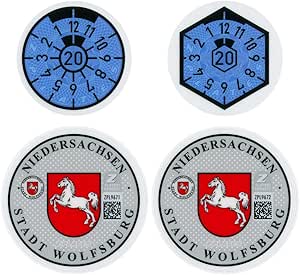 Amazon.com: Z Plates Wolfsburg 2020 Novelty Sticker Set : Automotive