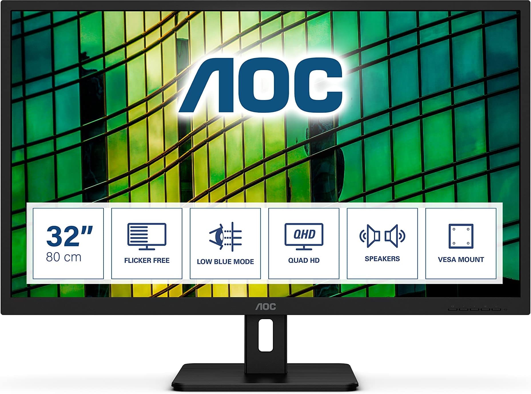 Amazon.com: AOC Essential-line Q32E2N 32 Class WQHD LED Monitor - 16:9 ...