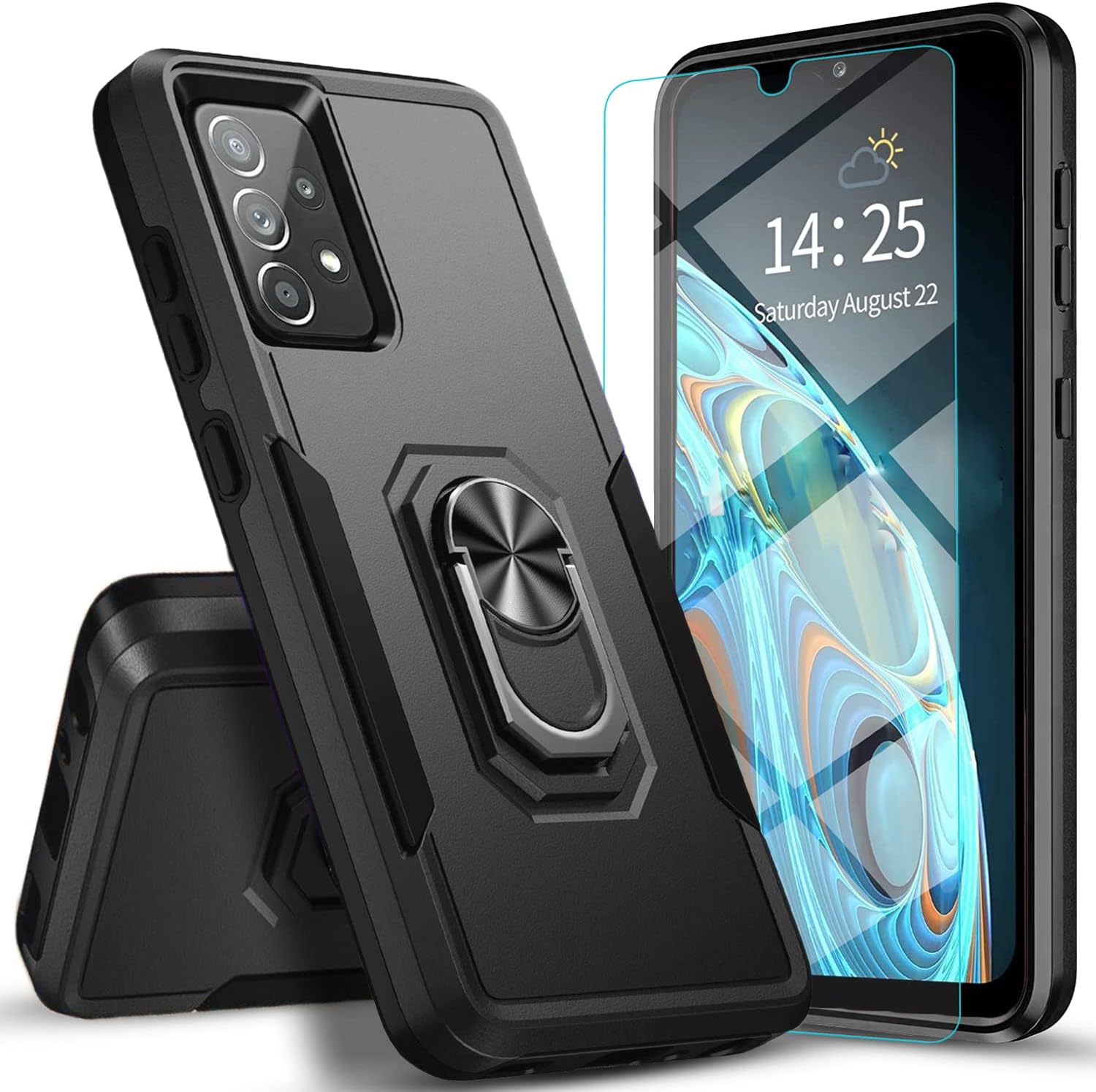 Amazon.com: for Samsung Galaxy Xcover 6 Pro Phone Case with Tempered ...