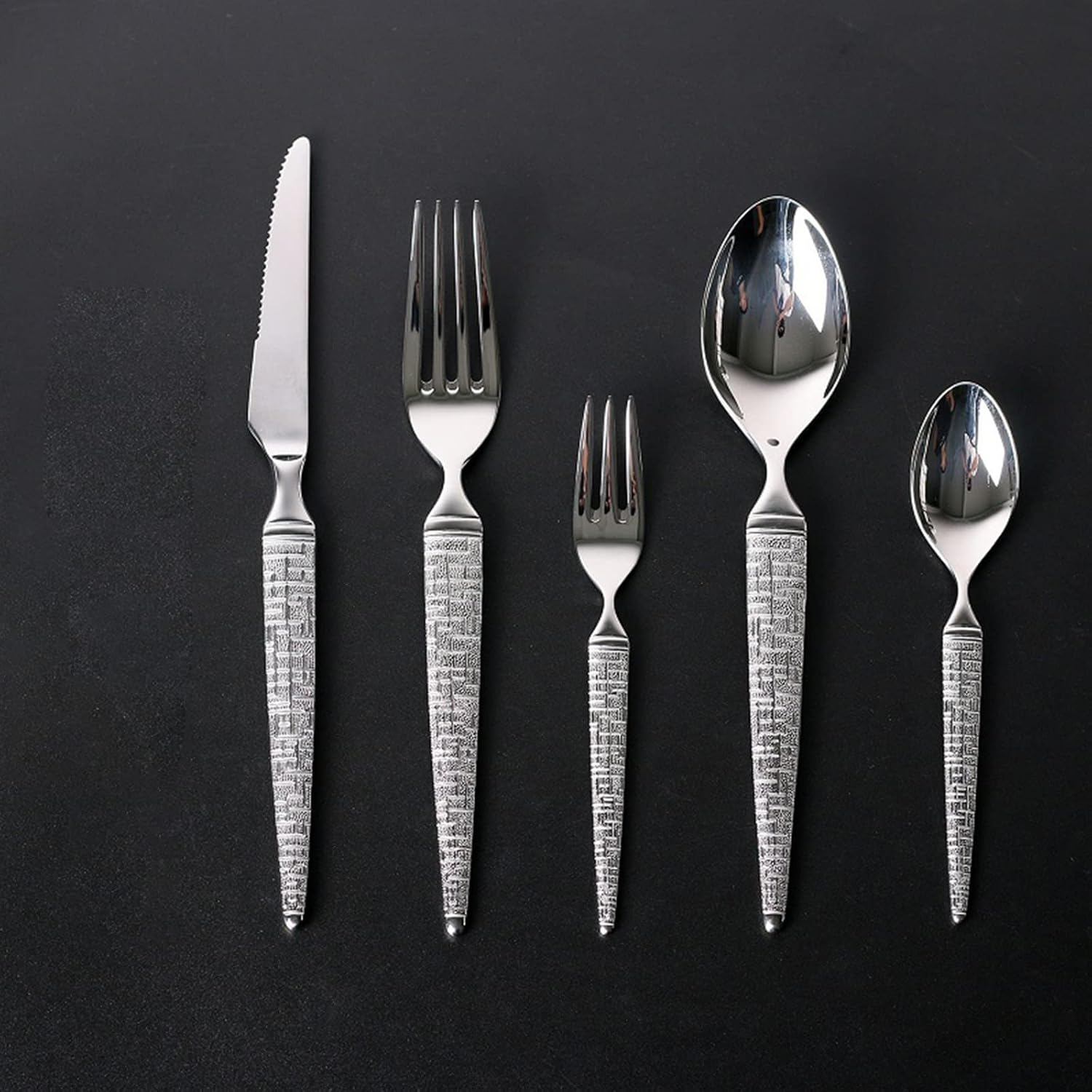 Amazon.com | Thomaso 60 Pices Fork and Spoons Silverware Set for 12 ...