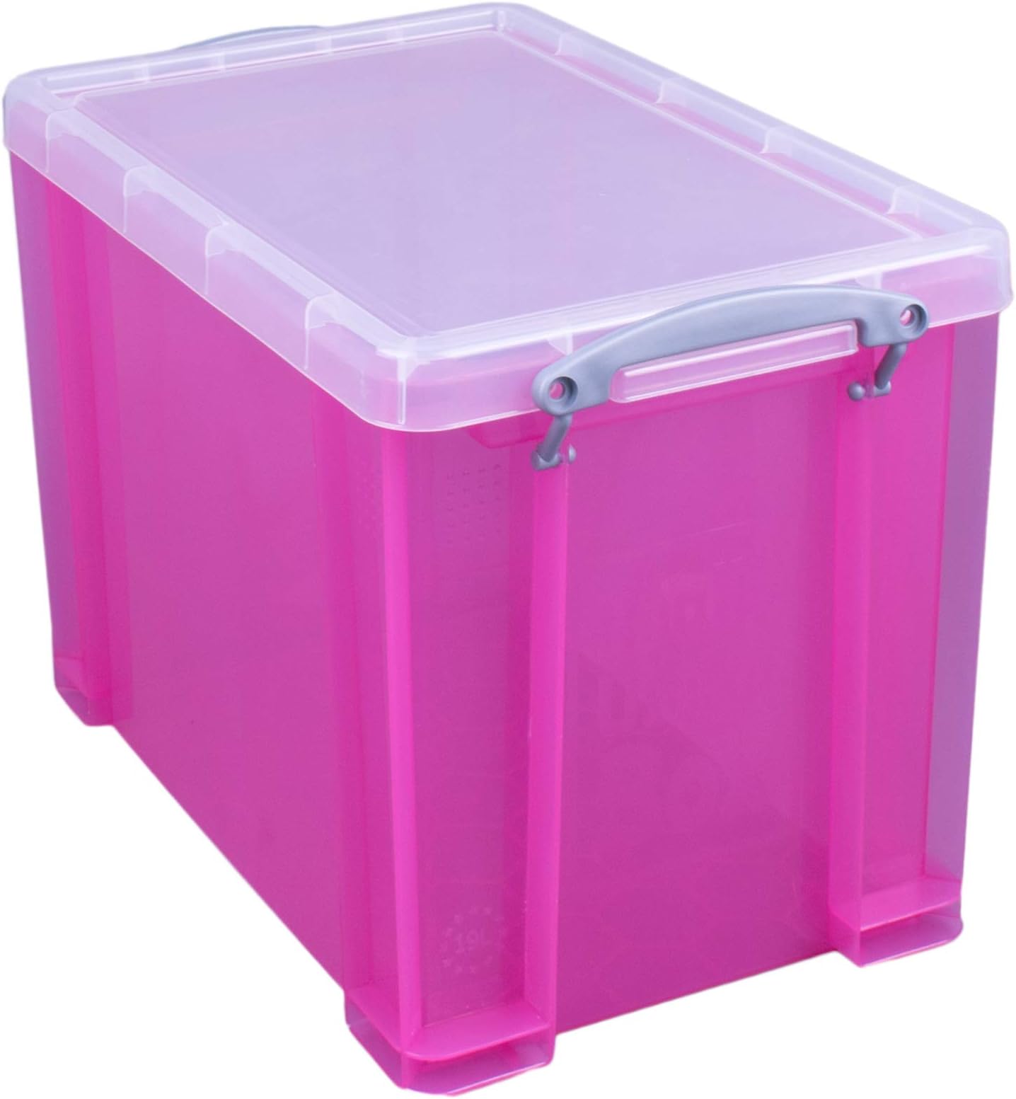 Really Useful Box 19 Litre Transparent Bright Pink : Amazon.co.uk: Home ...