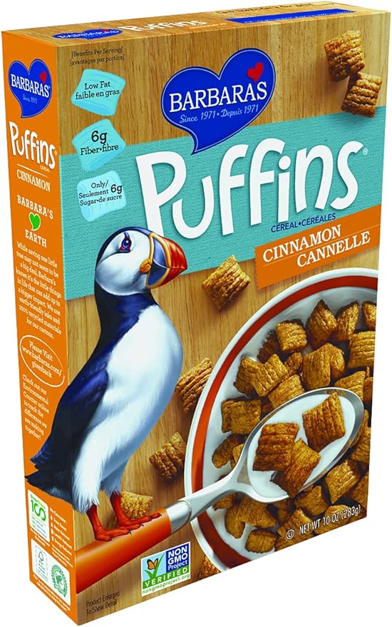 Barbara's Cereals - Puffins Cinnamon 283g 283 gram : Amazon.ca: Grocery ...