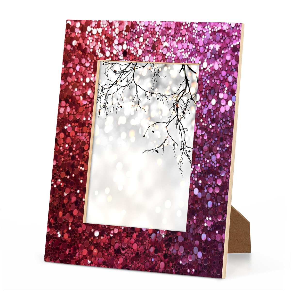 Photo Frame Pink Checkerboard For 4x6 Pictures - Trendy Geometric ...