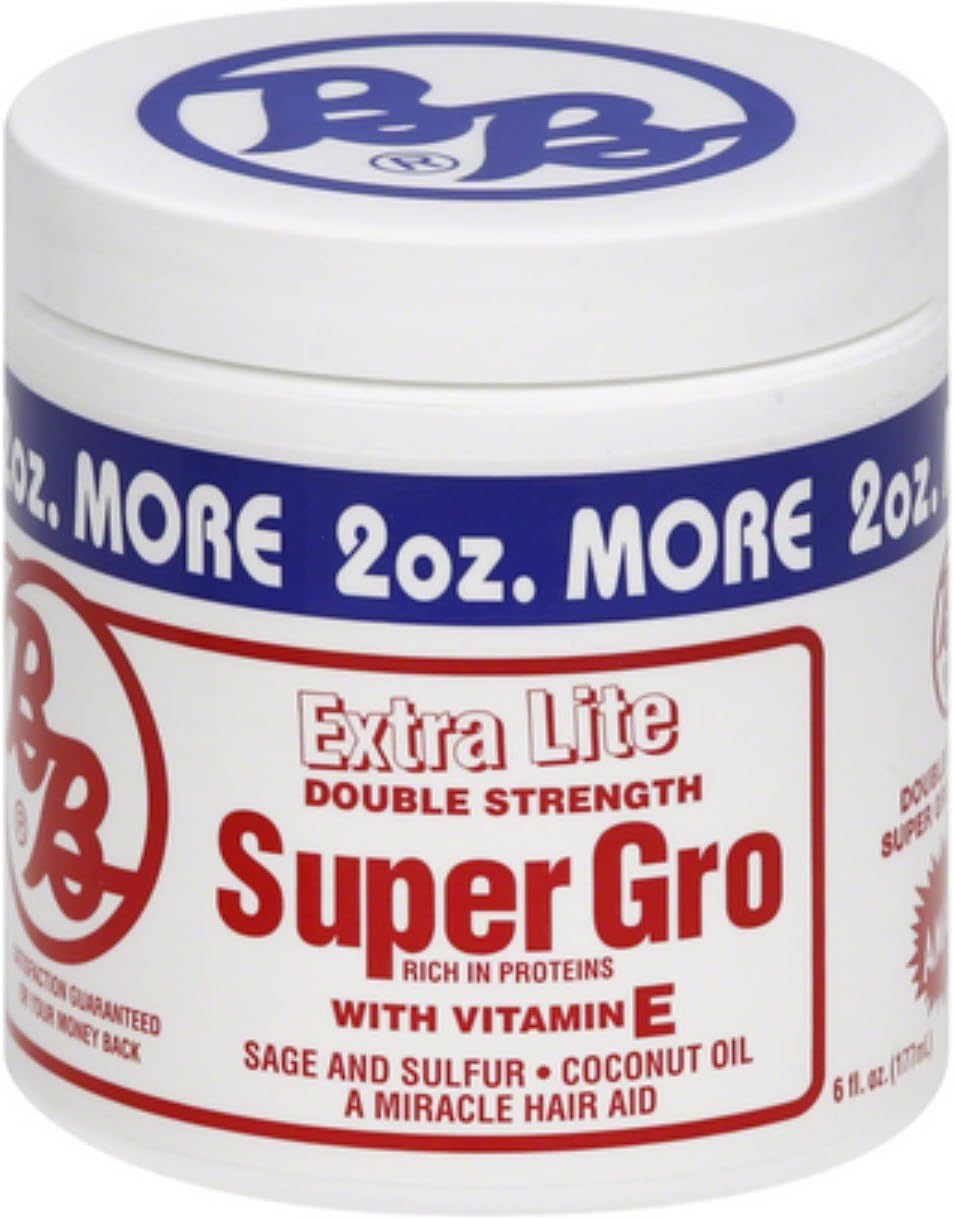 Amazon.com: Bronner Brothers Super Gro Extra Lite Double Strength, 6 oz ...