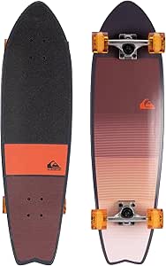 Amazon.com: Quiksilver Fishtail Cruiser Skateboard Fade Lines Orange 32 ...