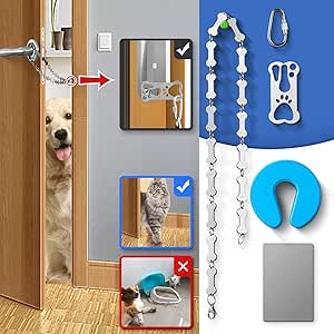 Amazon.com: CJPET Cat Door Latch Dogs -Flex Latch Strap Adjustable Cat ...