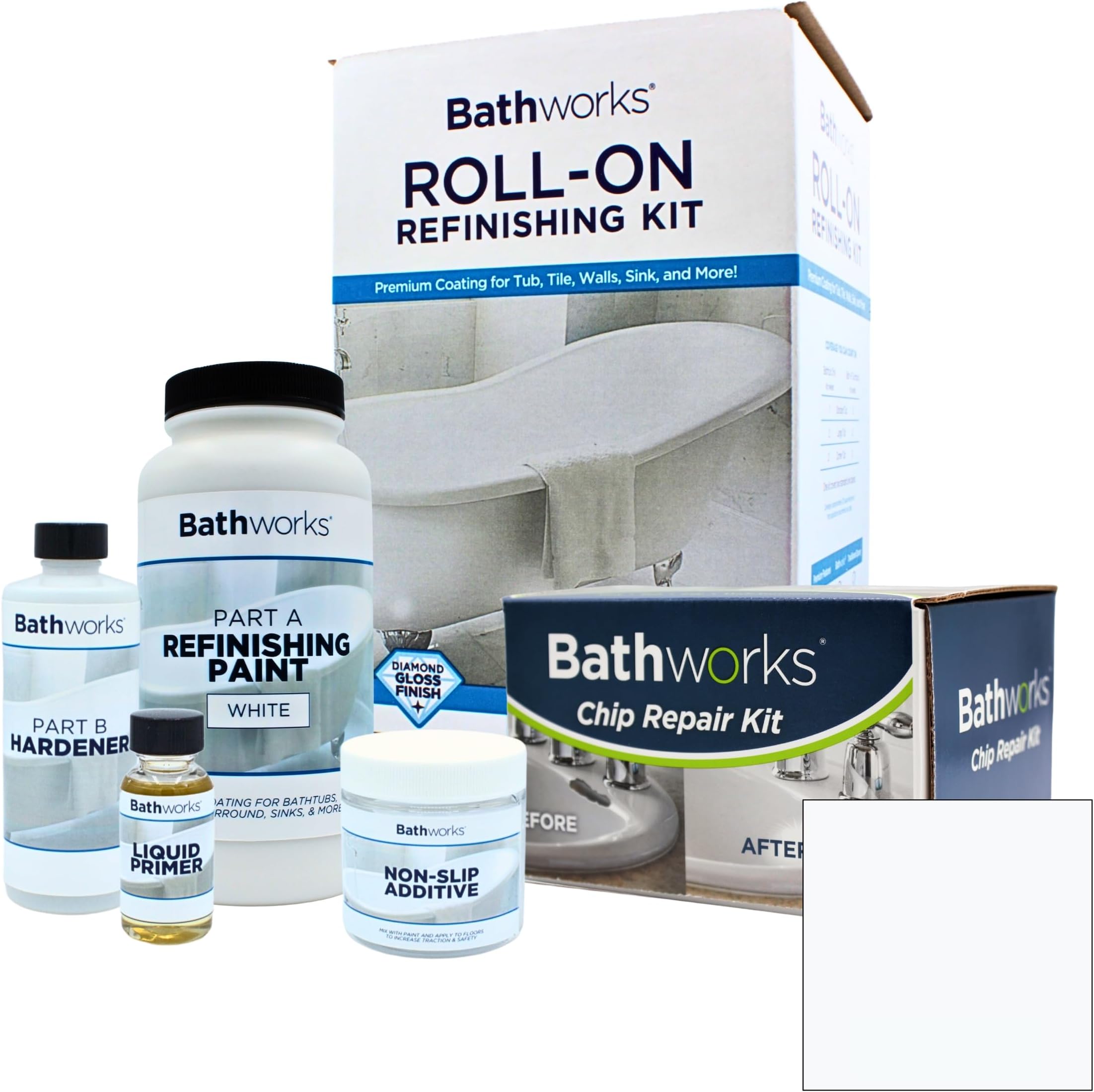 Bathworks Tub And Tile Chip Repair Kit; 4 oz; Bathtubs, Sinks, Tiles ...