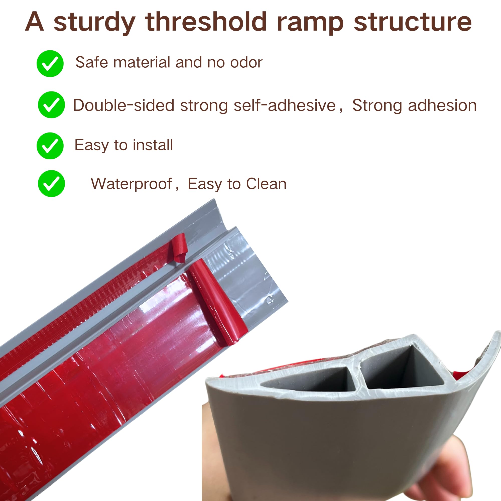Snapklik.com : BEIEBIJOB 1/2"3/5" Height Threshold Ramps For Doorways ...