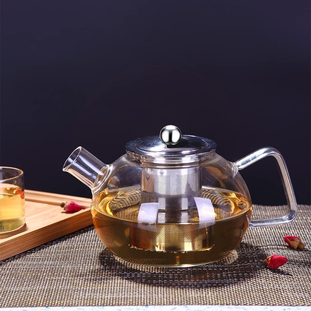 Buy Sipologie Inspire Tea Pot With Infuser 400Ml,Glass Tea Kettle For ...
