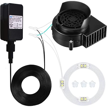 Amazon.com: Inflatable Air Blower Replacement, 12V 1.5A Mini Fan Blower ...