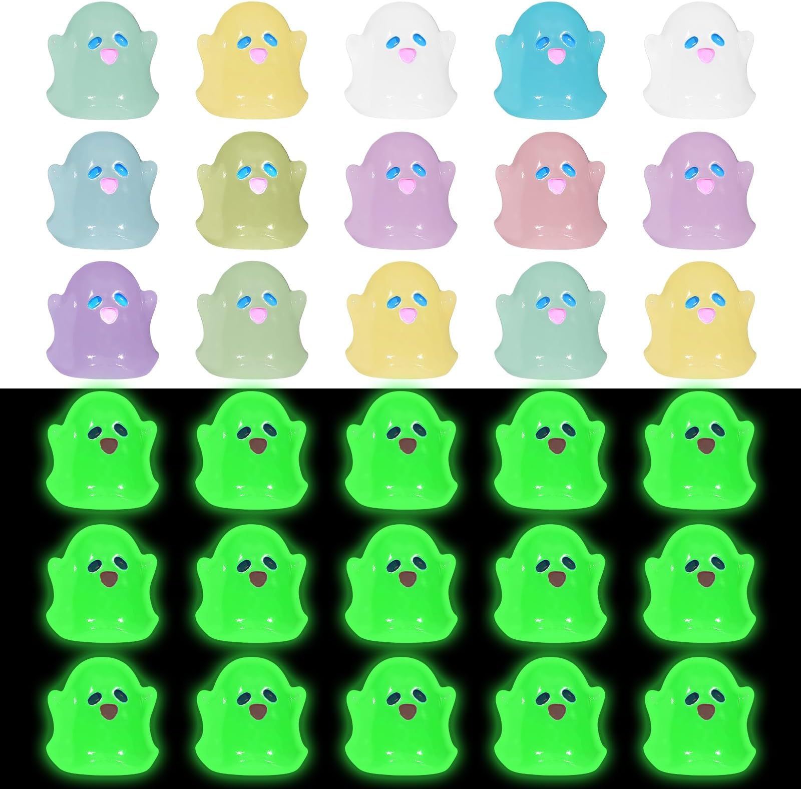 Amazon.com: CCINEE 100pcs Luminous Ghost Tree Elves Fairy Resin ...