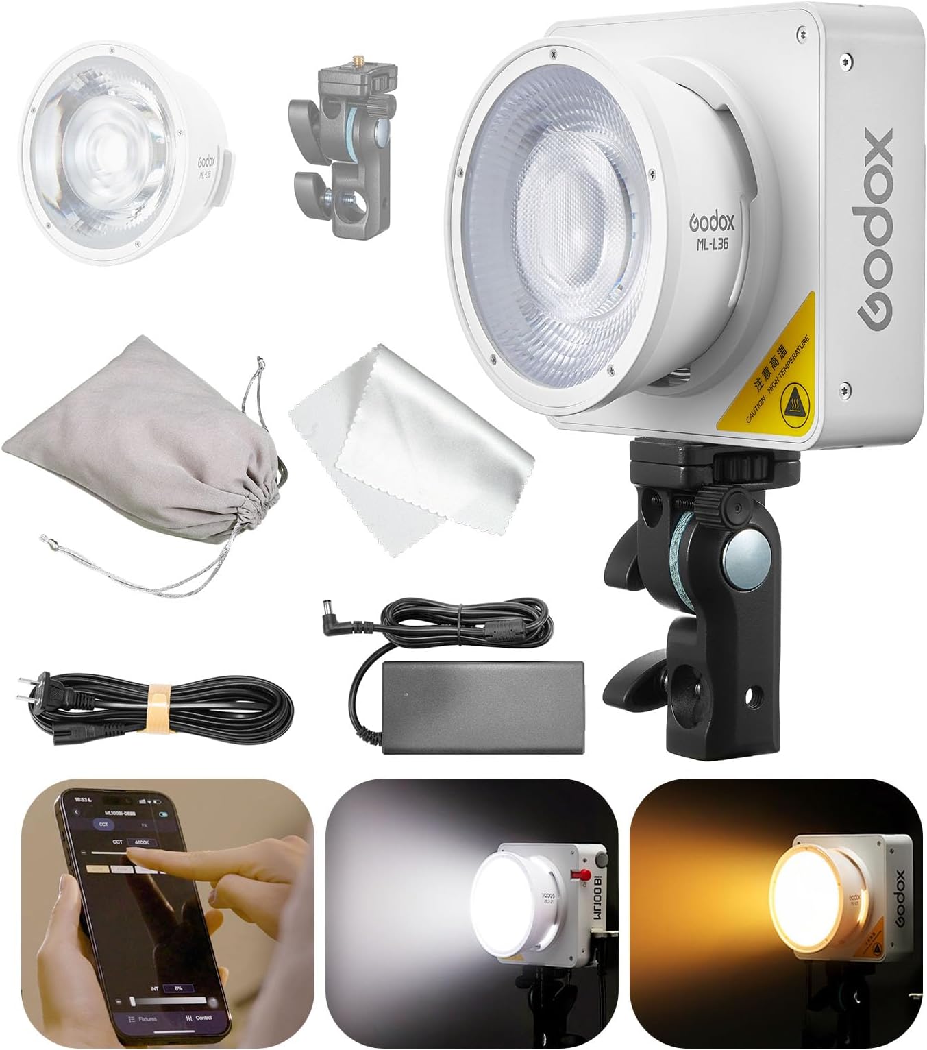 GODOX ML100Bi 100W LED Video Light - GODOX ML100Bi 【Bi-Color2800-6500K ...