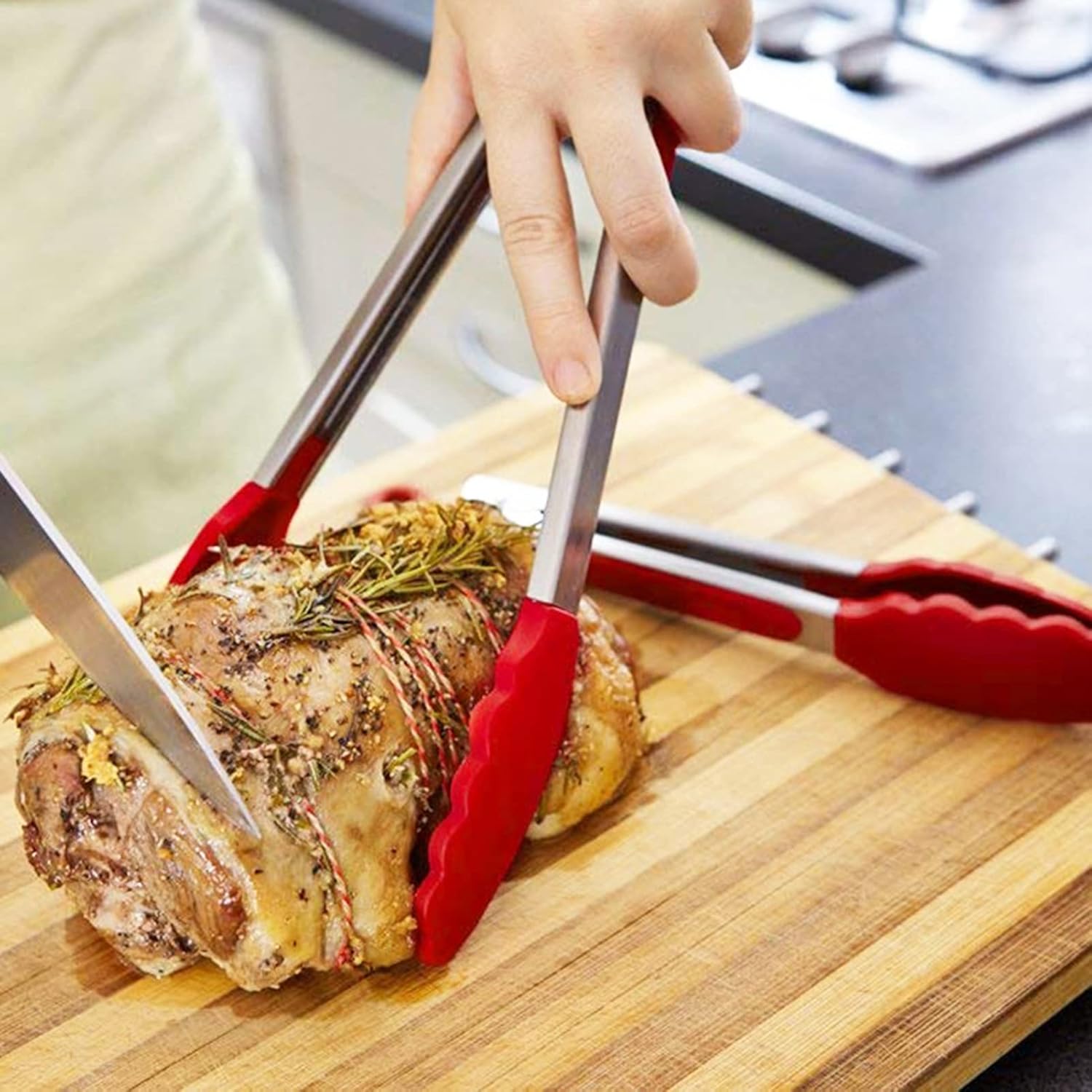 Amazon.com: 3Pcs Kitchen Tongs Set, 7/9/12 Inch BBQ Cooking Grilling ...