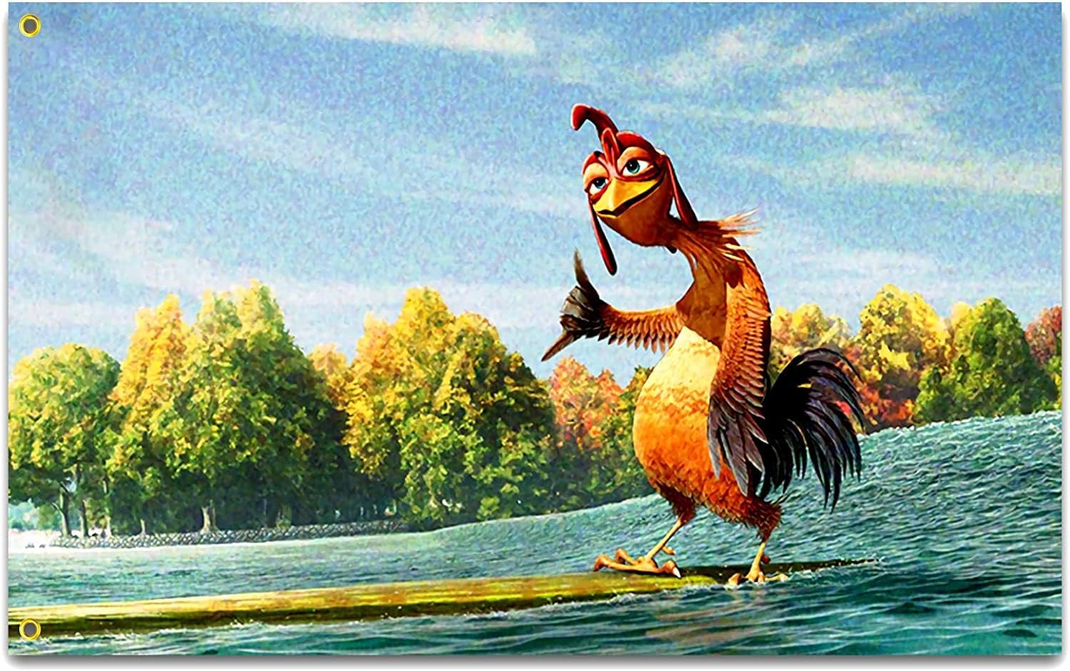 Amazon.com : Chicken flag 3x5 ft chicken joe tapestry funny wall flag ...