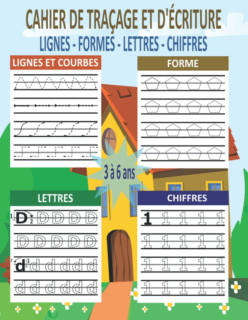 Buy Cahier de Traçage et D'écriture: Tracer des lignes, formes, et ...