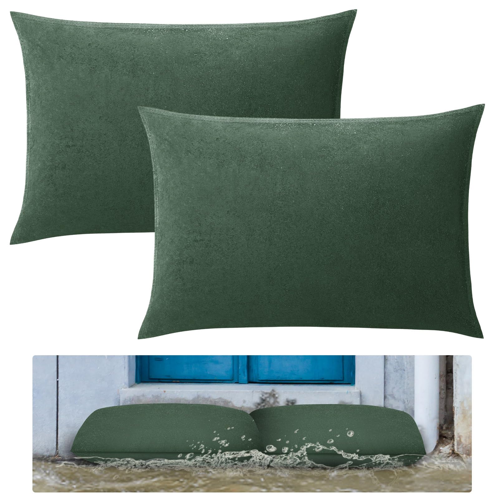 Buy Berlune 2 Pcs Flood Barriers for Home 1ft x 2ft Water Barrier ...