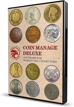 CoinManage Deluxe Coin Collecting Software. Includes Complete Listings ...