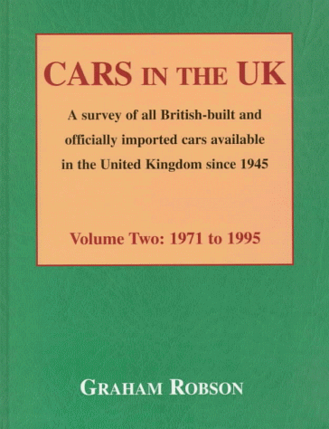 Amazon | Cars in the Uk 1971 to 1995: A Survey of All British-Built and ...